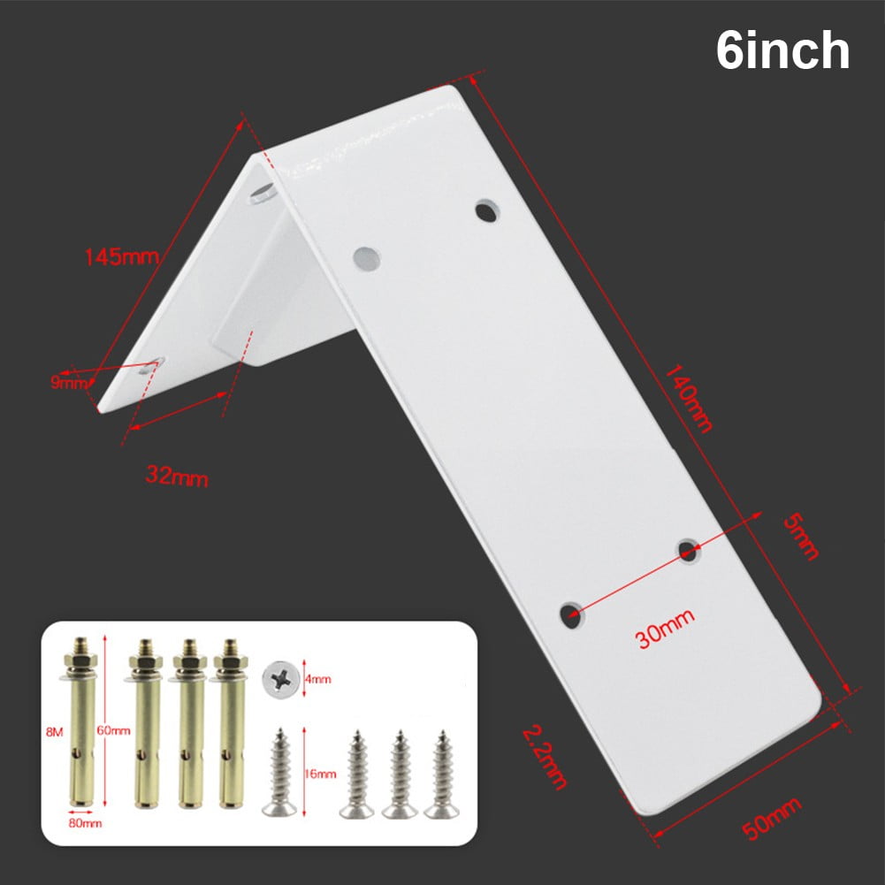 Heavy Duty Metal Shelf Bracket,Wall Mounted Floating Triangle Bracket ...