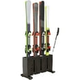 Heavy Duty Metal Ski Storage Rack, 4 Pair Freestanding Steel Ski Holder ...