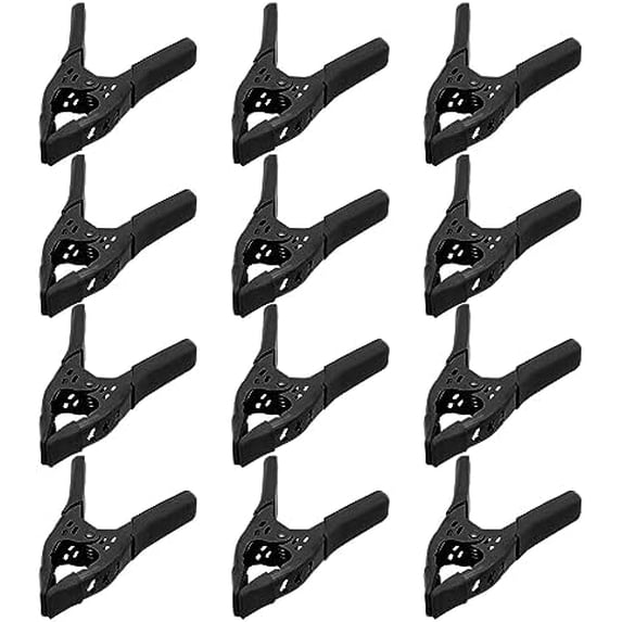 Heavy Duty Metal Spring Clamps: 12-Piece for Woodworking Spring Clamps ...