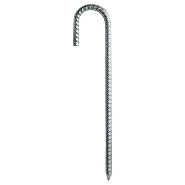 AAGUT 12 Inch 8 Pack Rebar Stakes 10mm Heavy Duty J Hook, Ground Stakes ...
