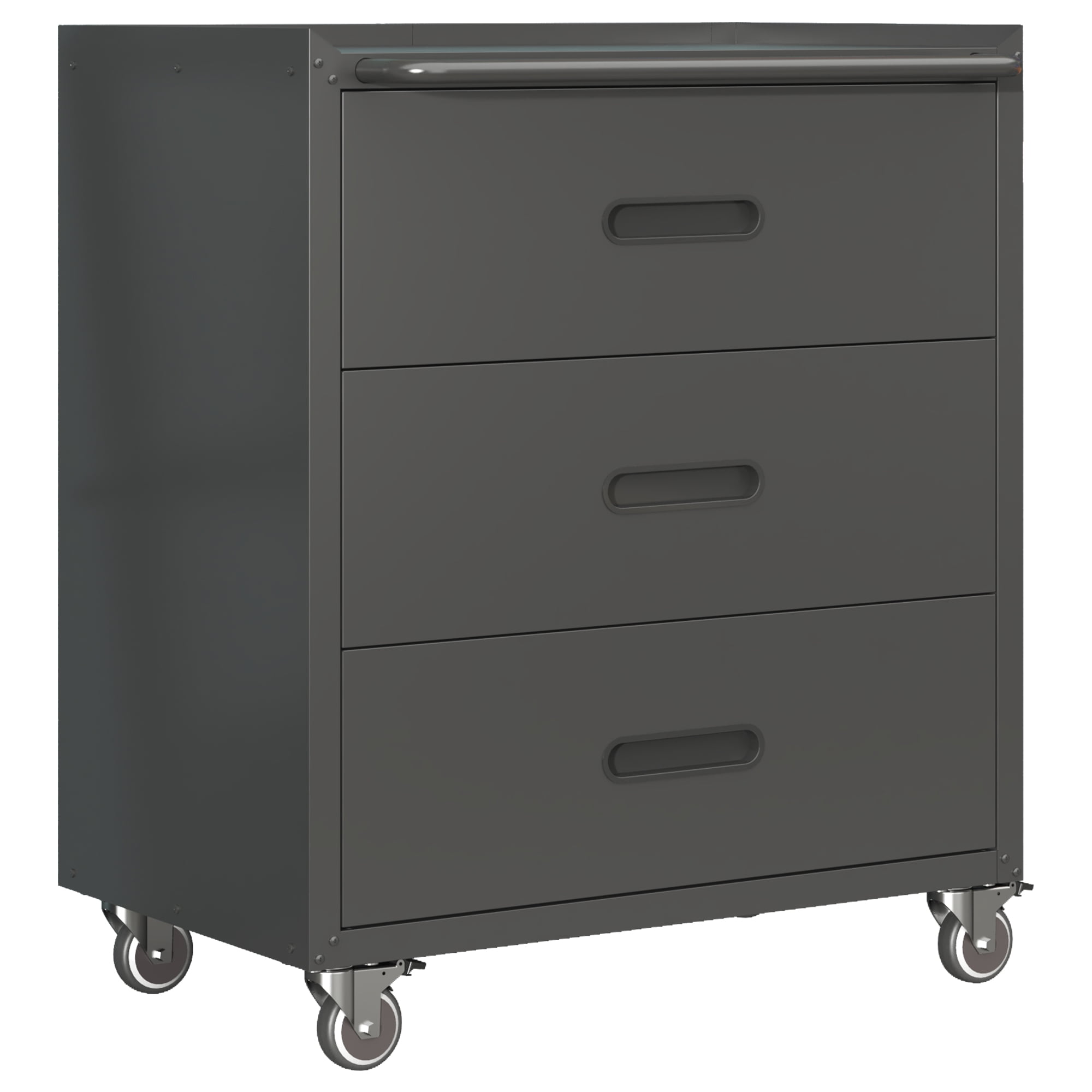 Heavy-Duty Metal Storage Cabinet with Wheels - 3 Drawer Tool Cabinet ...