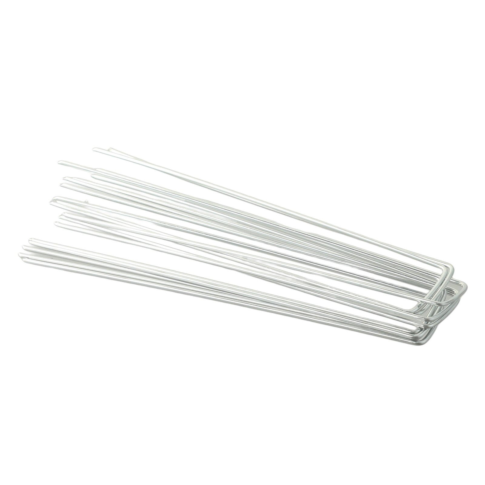 Heavy-Duty Metal Tent Stakes With Beveled Ends Set Of 10 U-Shaped Pegs ...