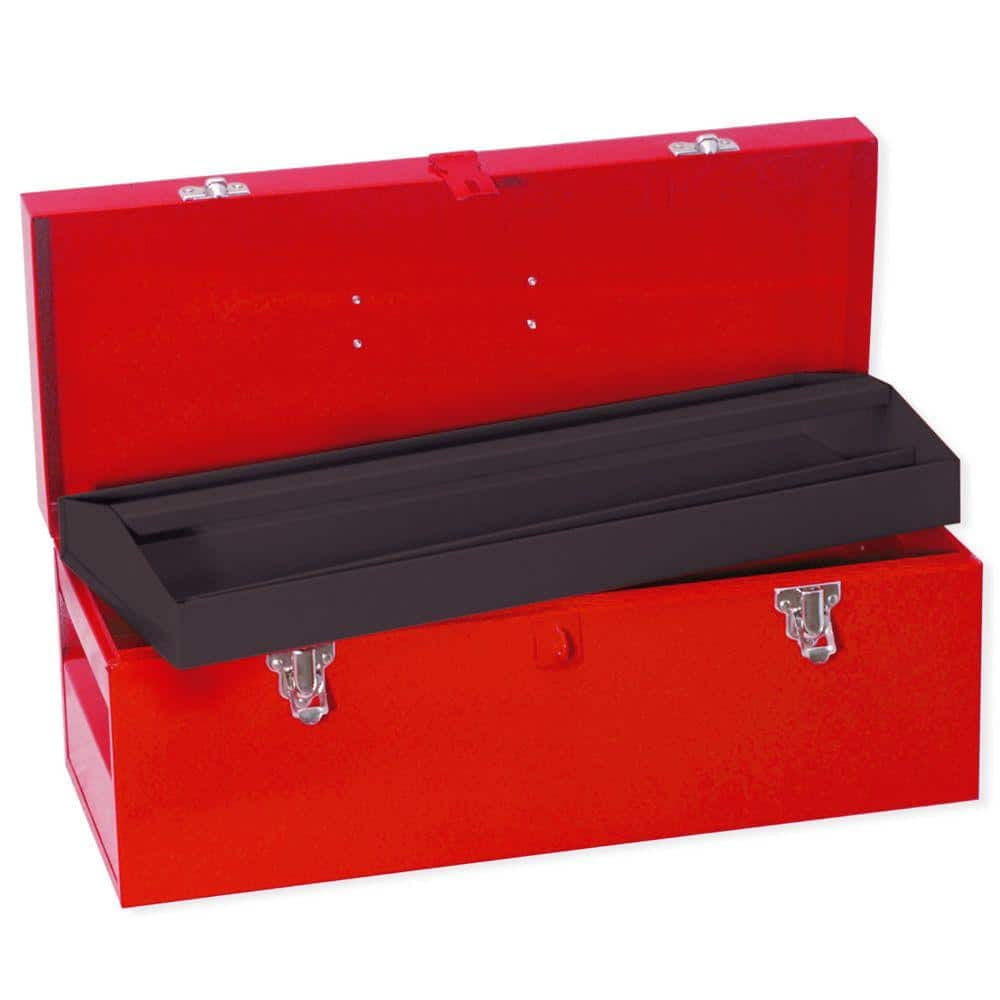 Heavy Duty Metal Tool Box- 20 1/16 in. x 7 7/8 in. x 7 7/8 in ...