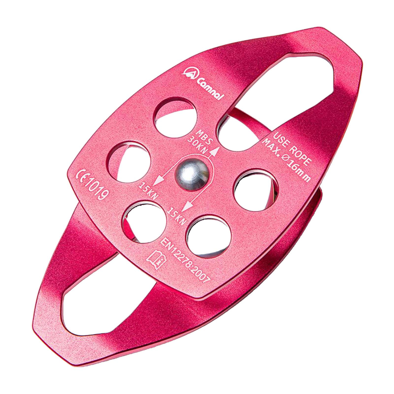 Heavy Duty Micro Pulley Rock Climbing Rope Slider Roller Guide Wheel ...