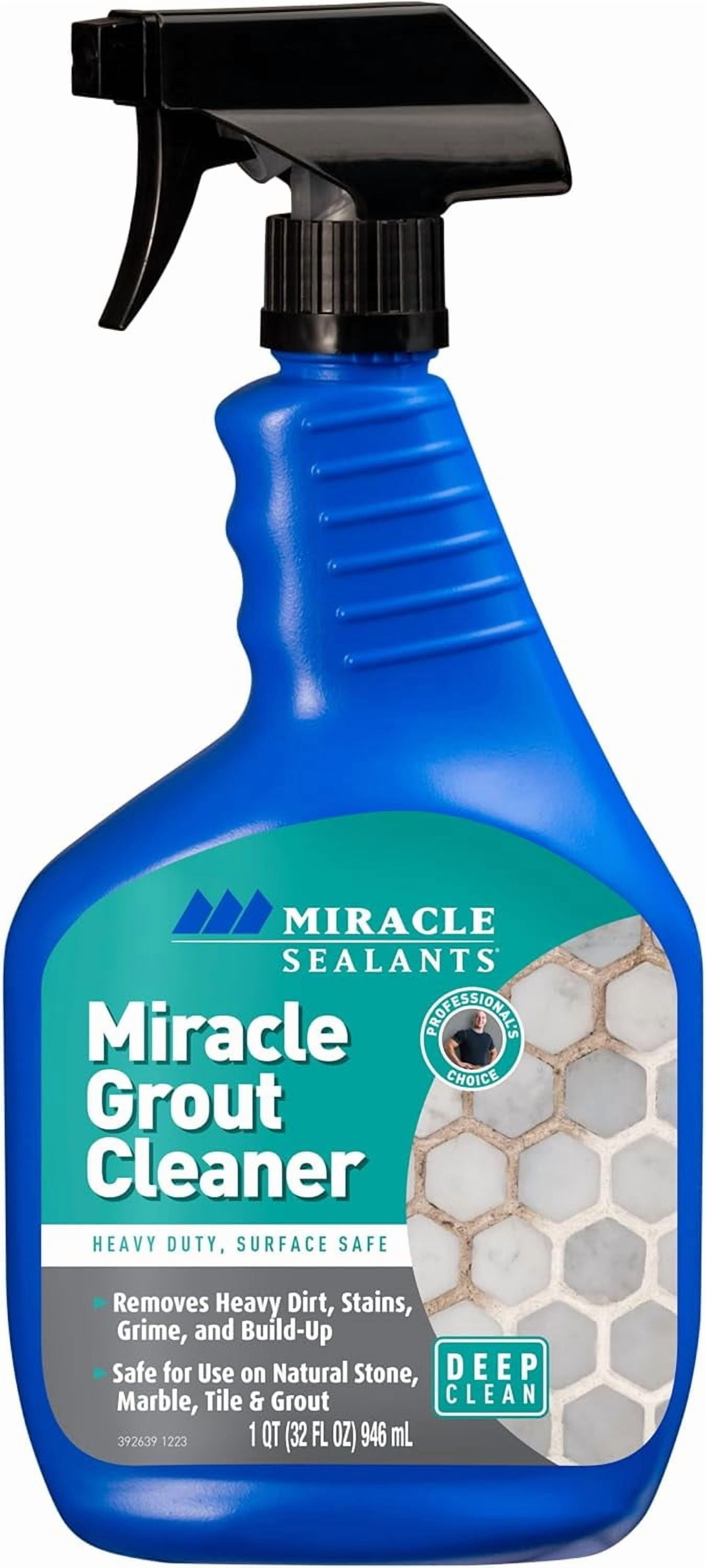 Heavy Duty Miracle Grout Cleaner Spray for Natural Stone, Marble, Tile ...