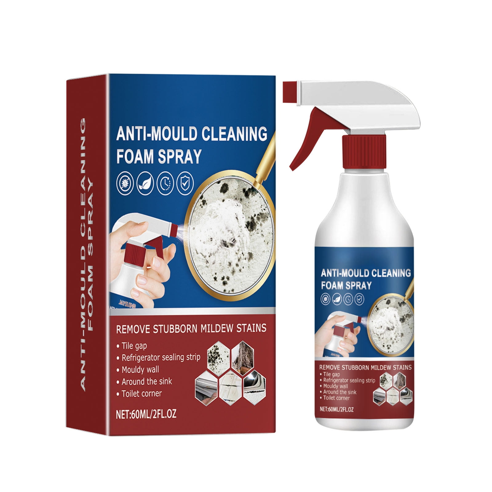 Heavy-Duty Mold Remover Tile & Grout Cleaner Spray, Kitchen/Bathroom ...