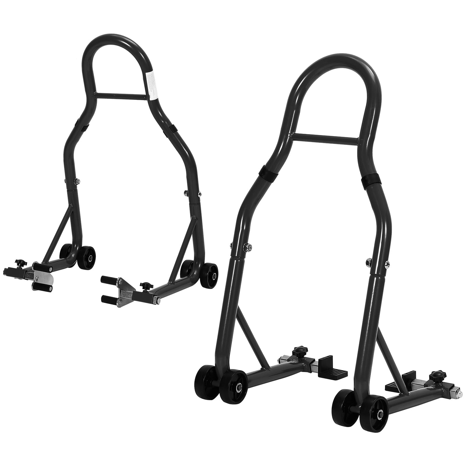Heavy Duty Motorcycle Lift Stand Set Front and Rear Wheel Paddock Stand ...