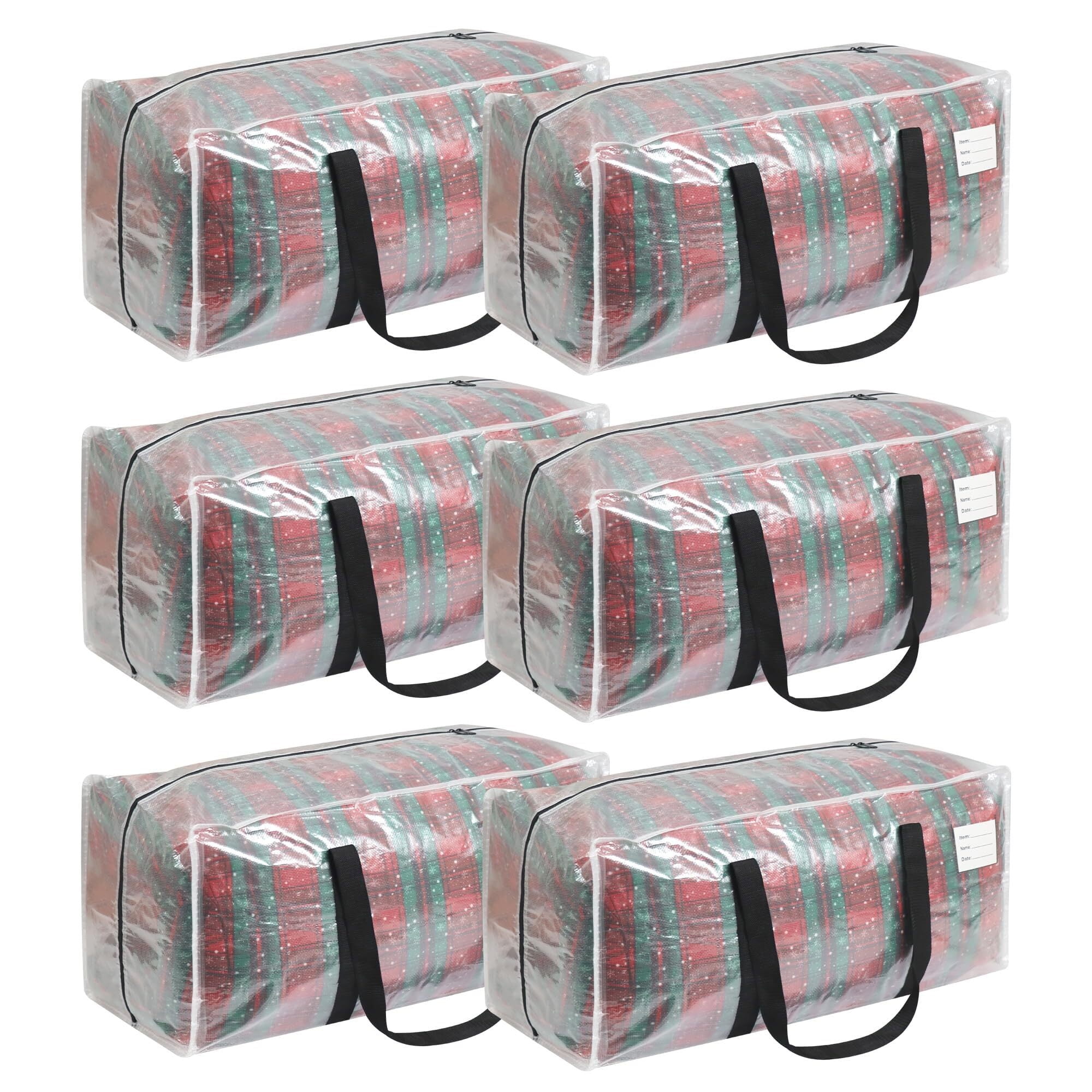Heavy Duty Moving Bags, 6 Pack with Full Wrap Carry Handles and Double ...