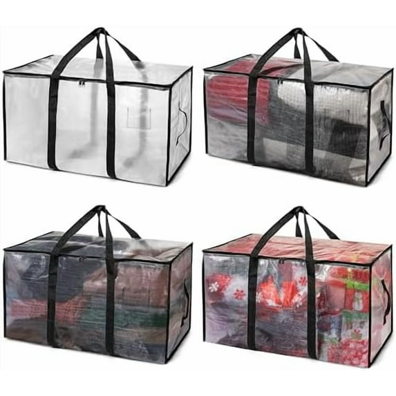 Heavy Duty Moving Bags or Storage Bags – Clear Storage Bins with Lids ...
