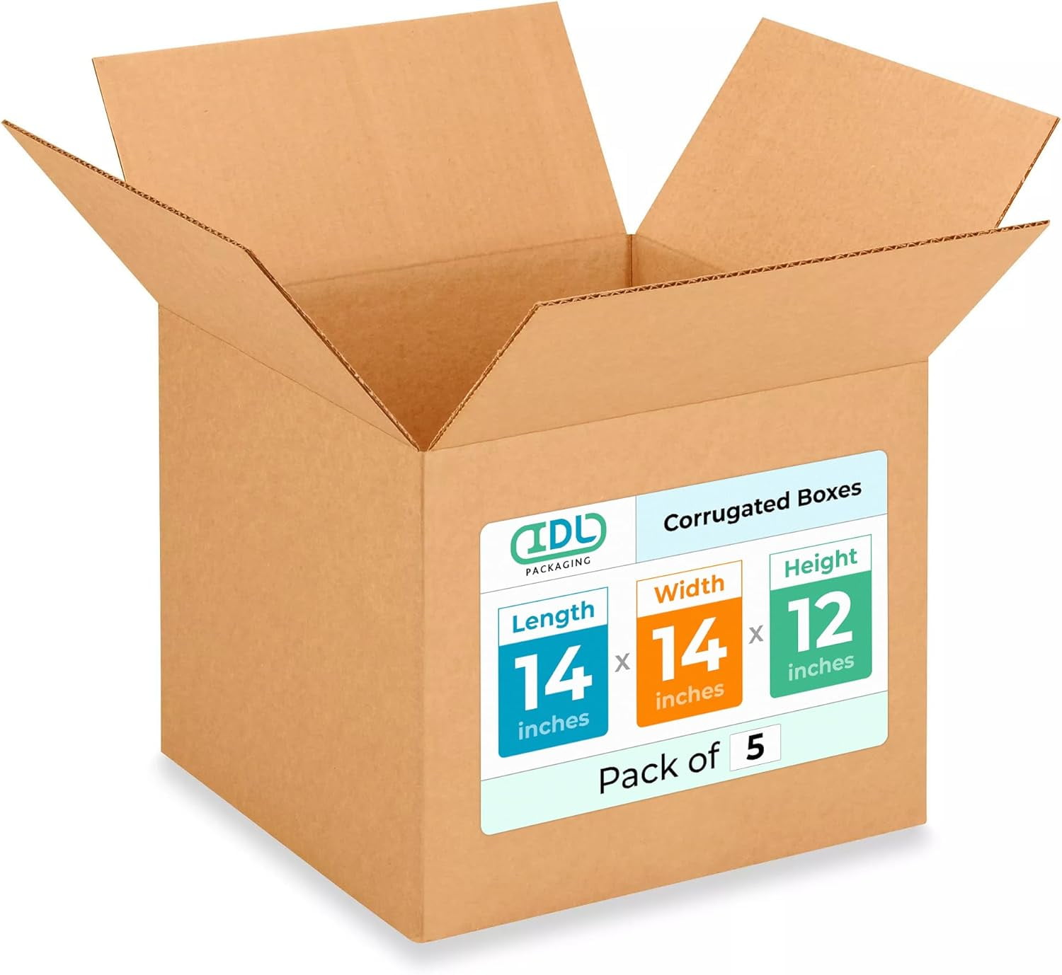 Heavy Duty Moving Boxes - 14 x 14 x 12 inches (5-Pack) by - Extra ...