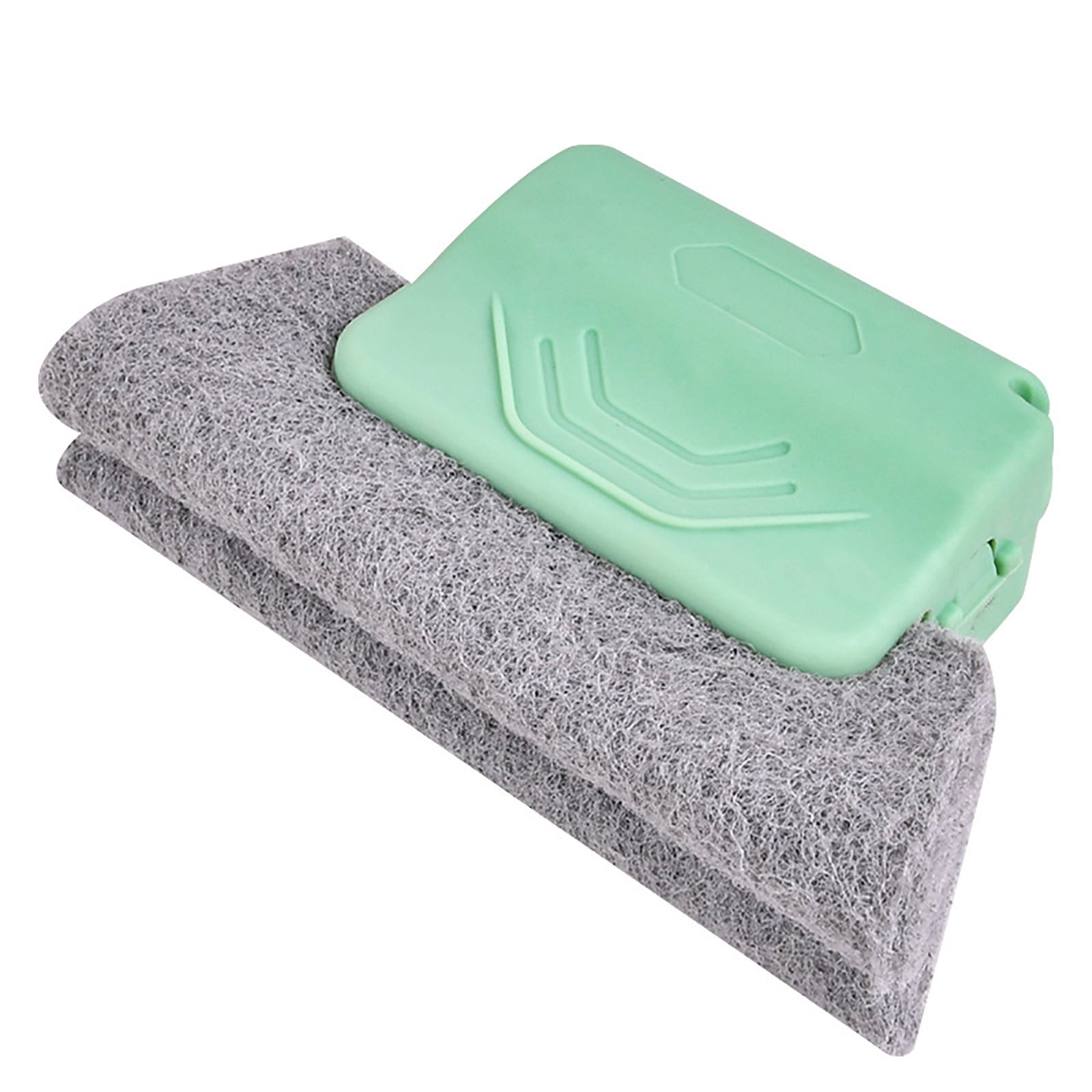 Heavy-Duty Multi-Surface Scrub Brush with 2 Refillable Scouring Pads ...