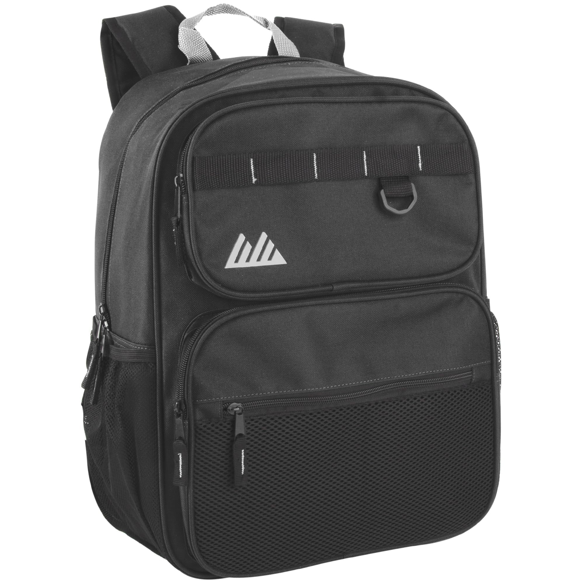Heavy Duty Multipocket Backpack with Front Zippered Pockets and Side ...
