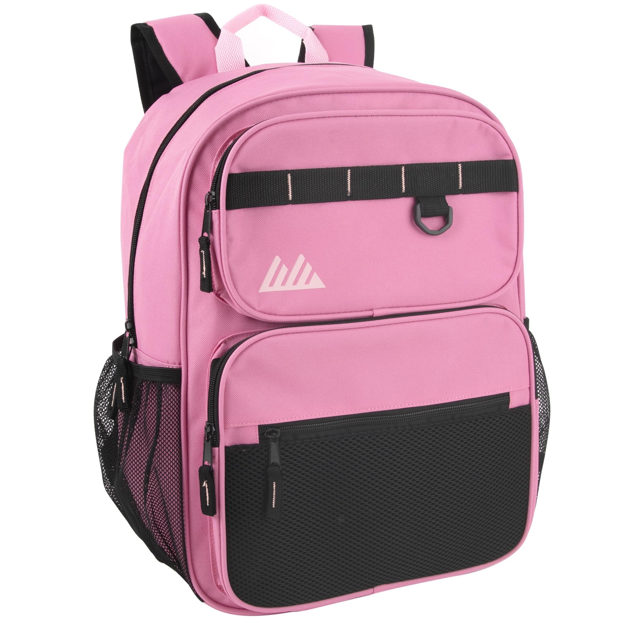 "Summit Ridge Heavy Duty Multipocket Backpack, Pink, Large Capacity, 17 ...