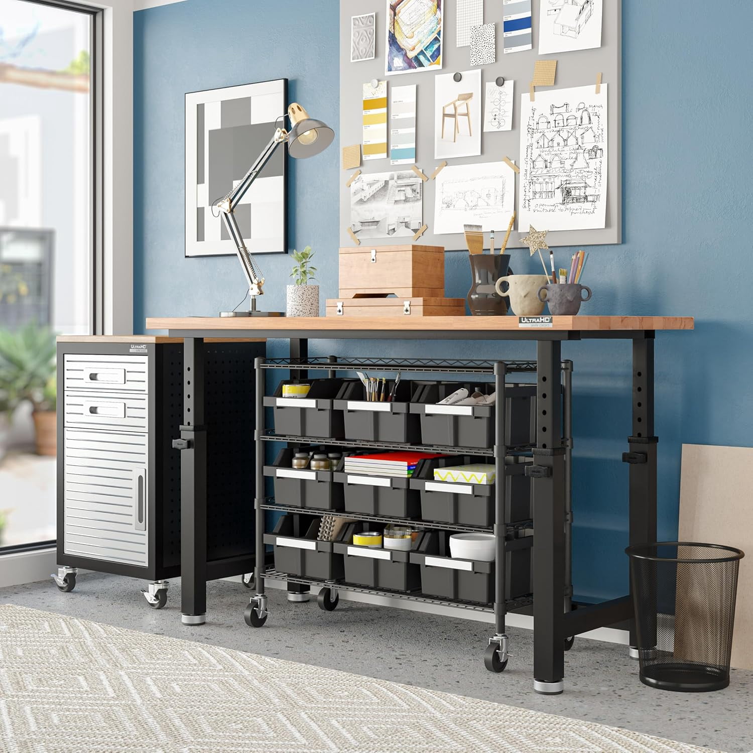 Heavy Duty NSF Bin Rack Solid Steel Wire Shelving Storage Unit ...