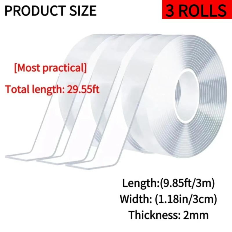 Heavy Duty Nano Double-Sided Tape – Removable & Washable for Walls ...