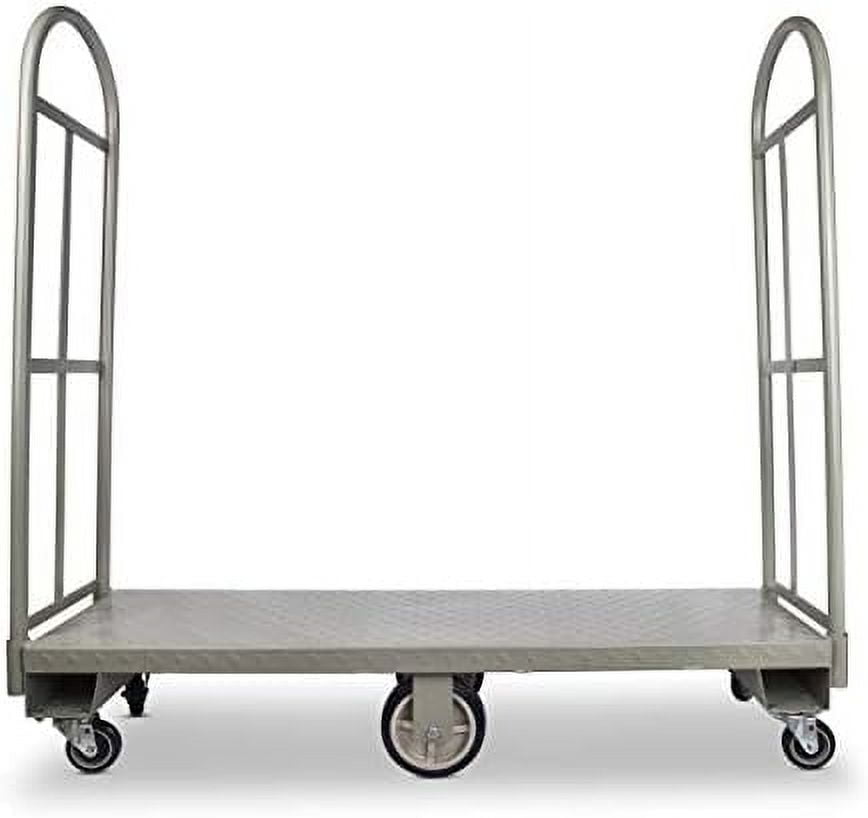 Heavy Duty, Narrow Aisle U-Boat Platform Truck Dolly, 16x60 Steel Deck ...