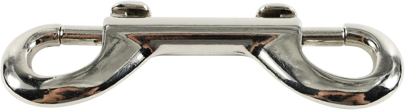 Heavy - Duty Nickel - Plated 3-3/8" Double Ended Snap Hook Double ...