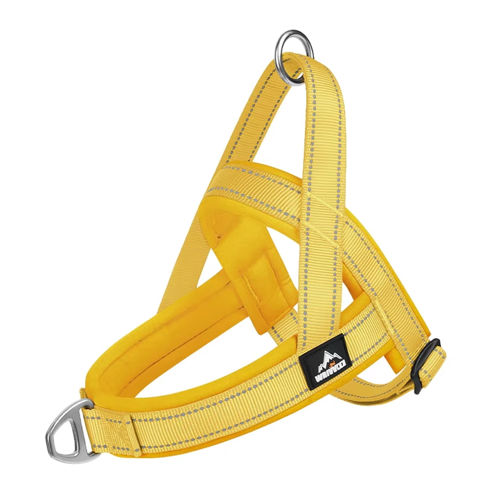 Heavy-Duty No-Escape Dog Harness, Brown Padded Triangular Vest Design ...