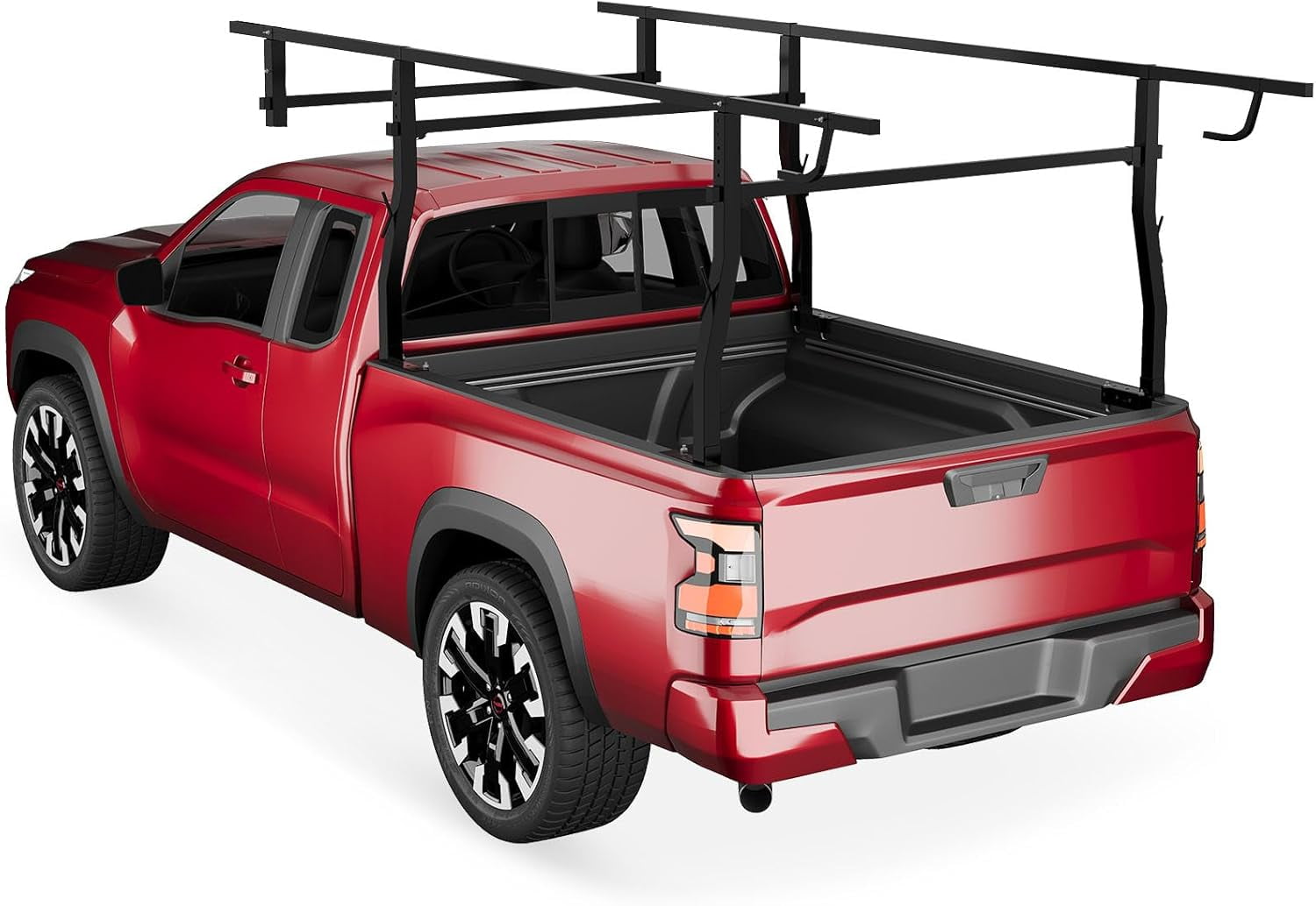 Heavy-Duty Non-Drilling Truck Ladder Rack with 1000 lb Load Capacity ...