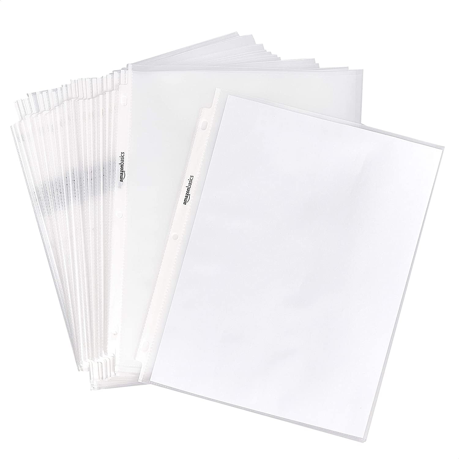 Heavy Duty Non-Glare Sheet Protector for Documents, Clear, 100 Pack ...