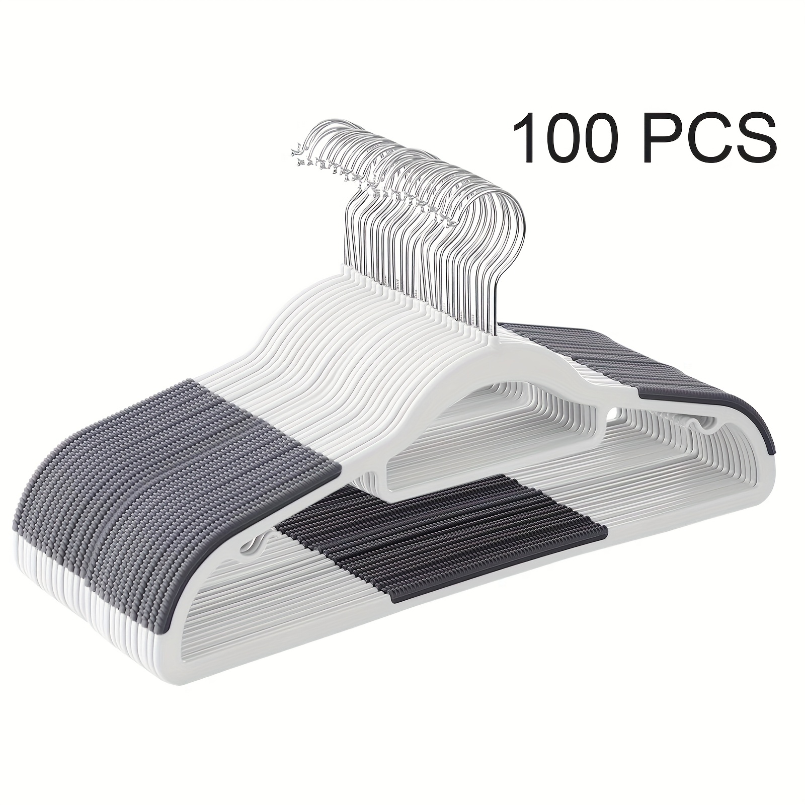 Heavy Duty Non-Slip Clothes Hangers with 360° Swivel Hook - Multi ...