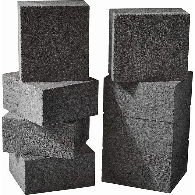 Heavy Duty, Non-Toxic Black Grill Brick Cleaner 8 Pack Reusable ...