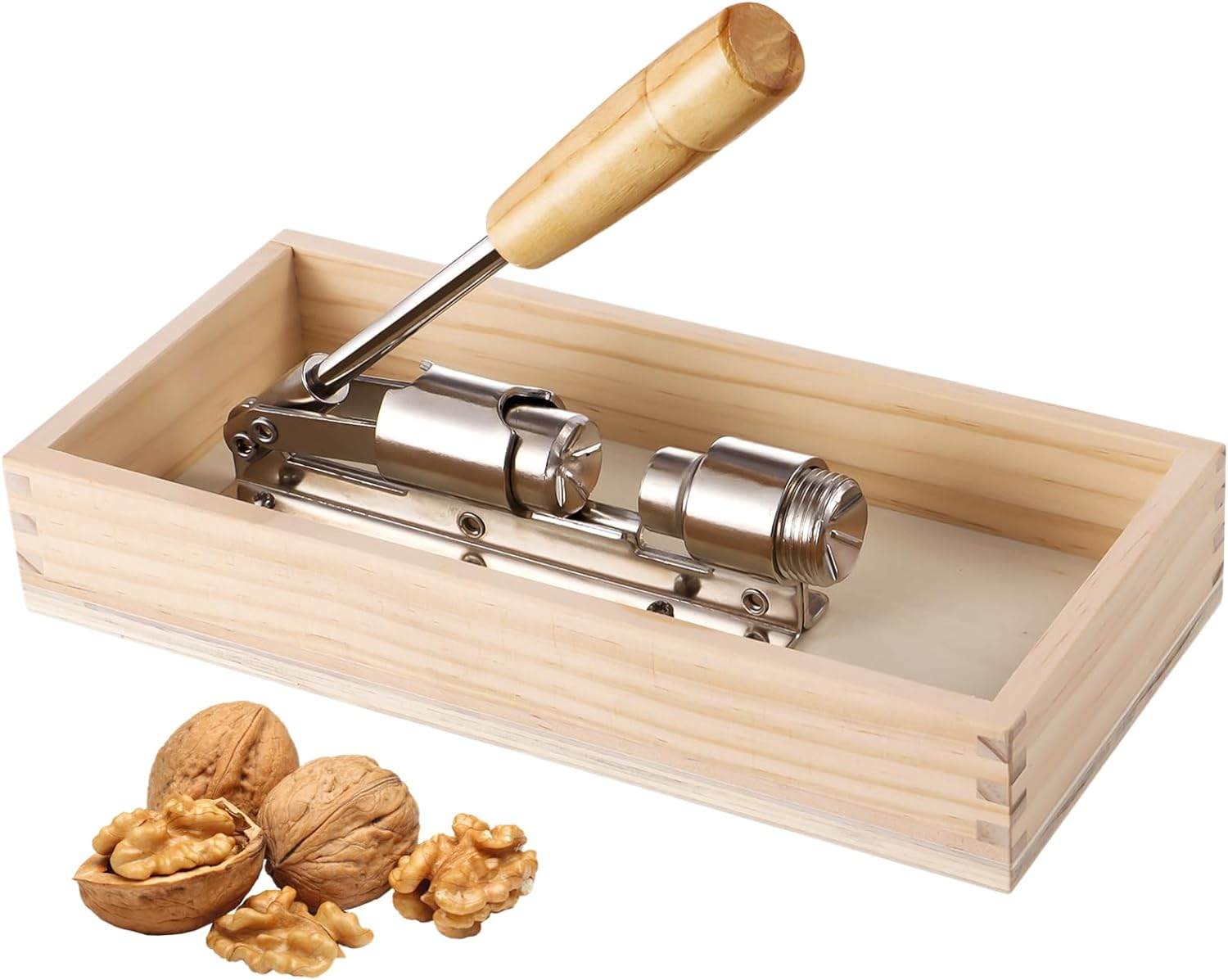 Heavy Duty Nut Cracker with Splash Guard, Multipurpose Nut Cracker Tool ...