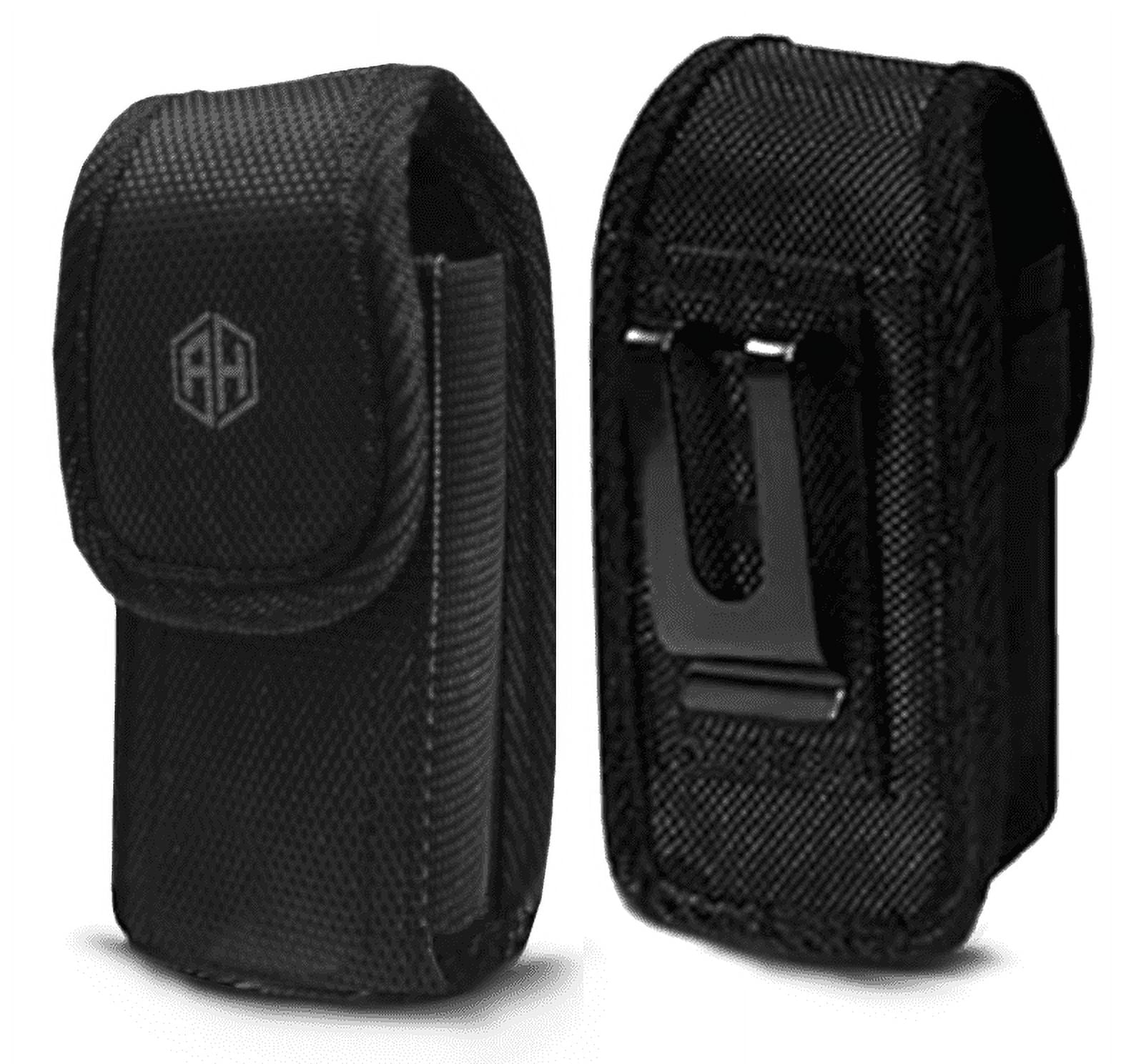 Heavy Duty Nylon Flip Phone Case,Rugged Pouch Holster Nylon Metal Clip ...