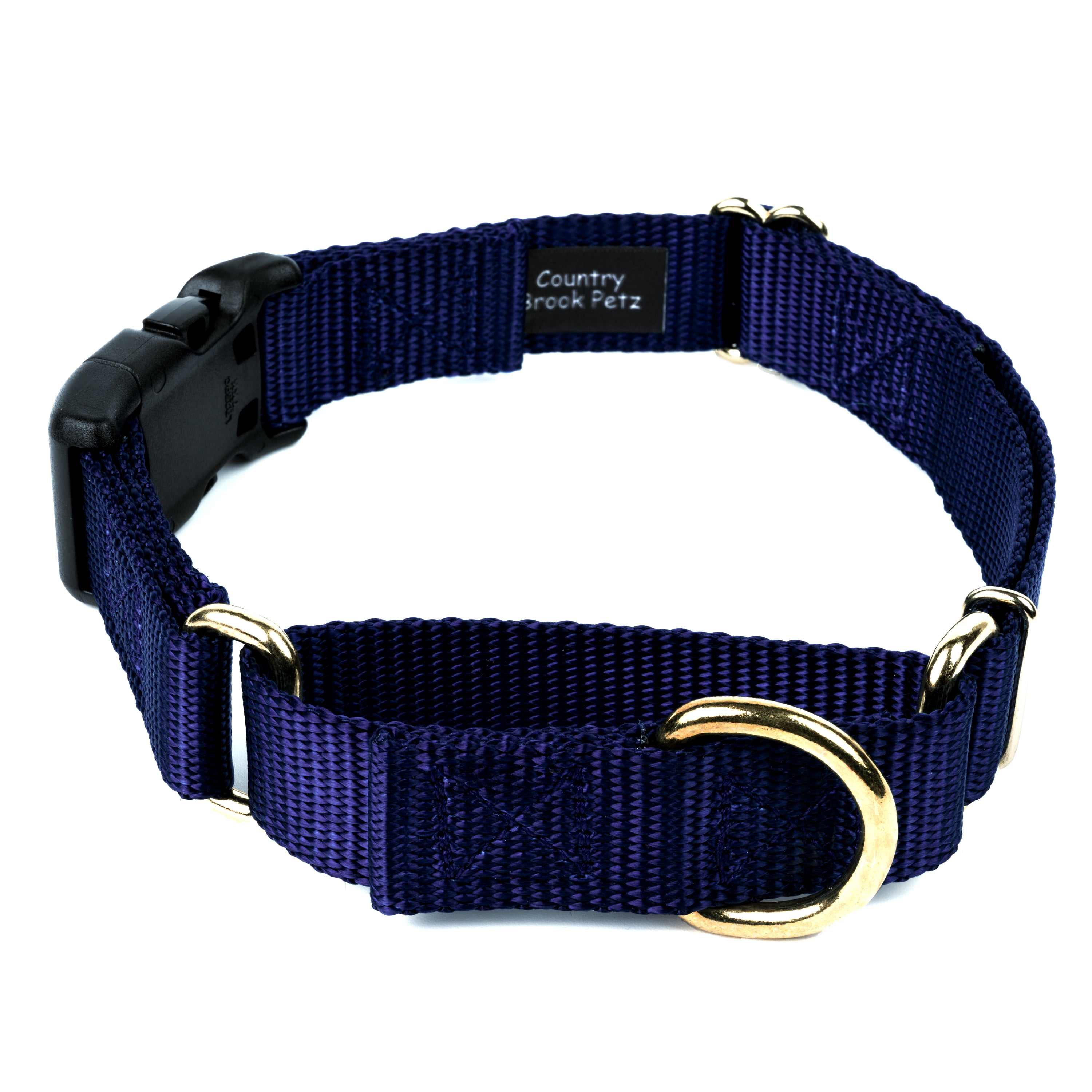 Country Brook Petz® Heavy Duty Nylon Martingale Dog Collar with Deluxe ...