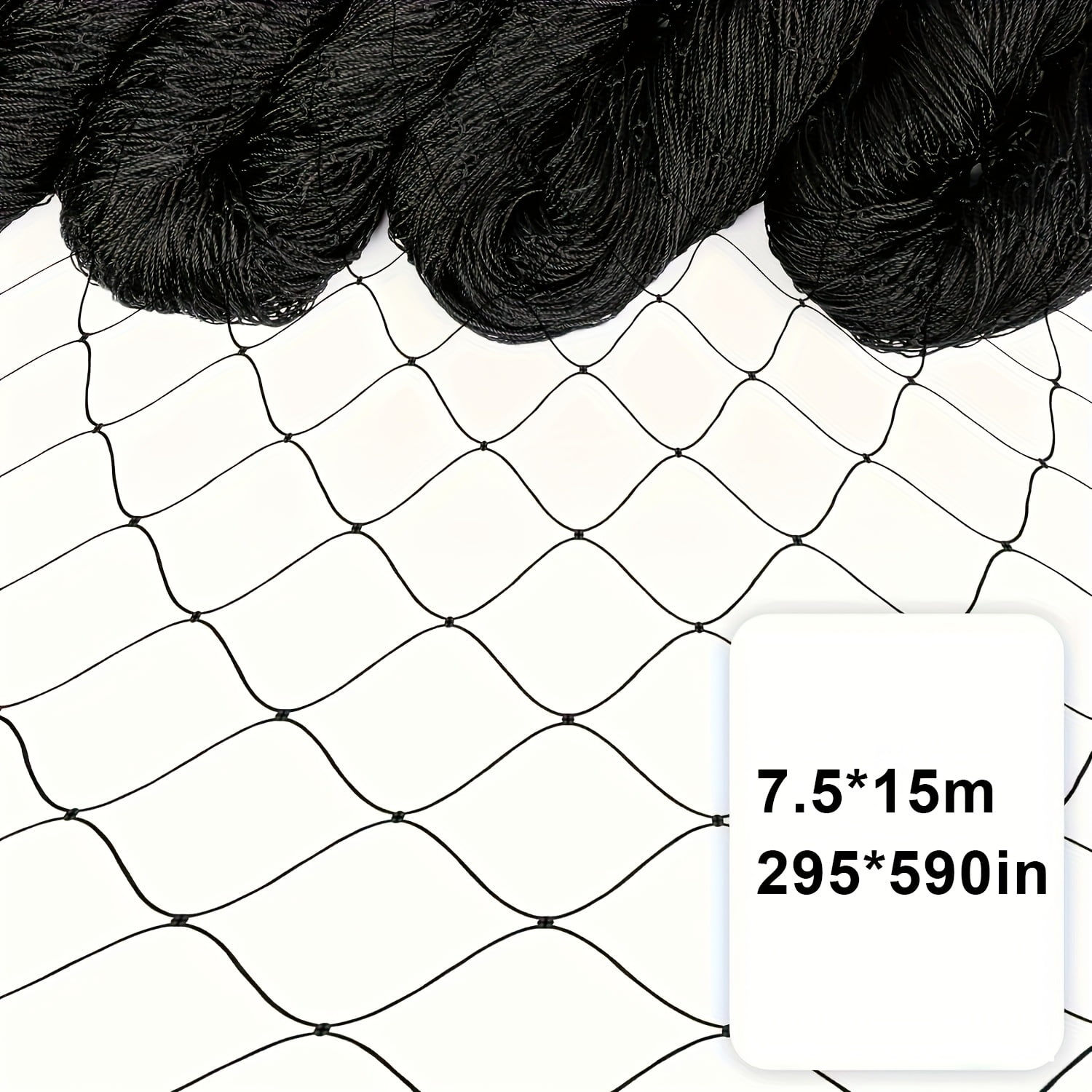 Heavy-Duty Nylon Mesh Netting, 25x50ft - Ideal for Chicken Coops ...