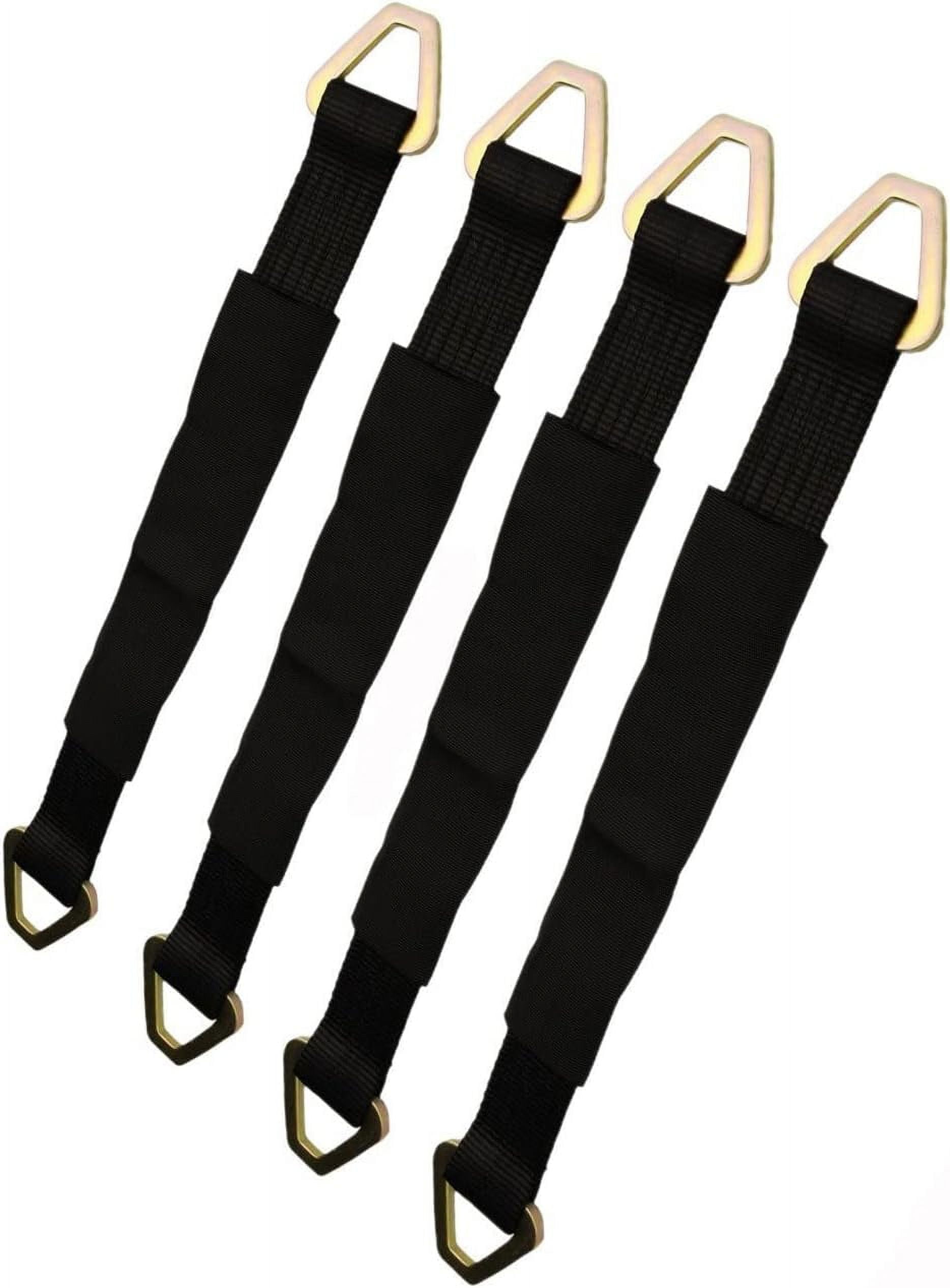 Heavy Duty Off-Road Axle Straps w/D Ring - Car Auto Hauler Tow Truck ...