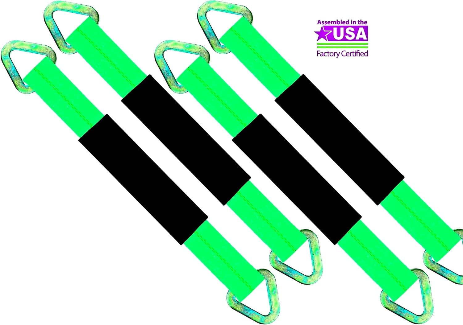 Heavy Duty Off-Road Axle Straps w/D Ring - Car Auto Hauler Tow Truck ...