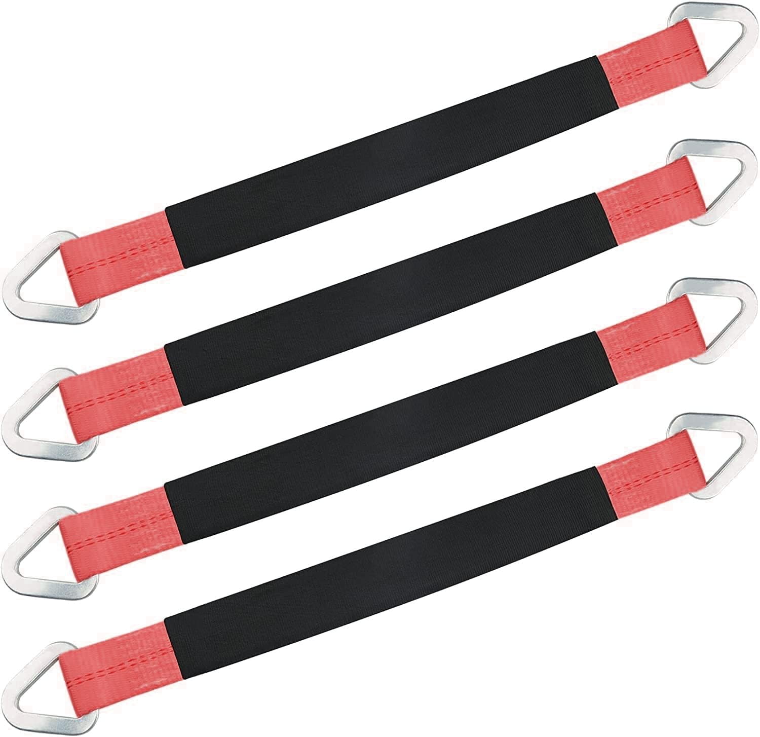 Heavy Duty Off-Road Axle Straps w/D Ring - Car Auto Hauler Tow Truck ...