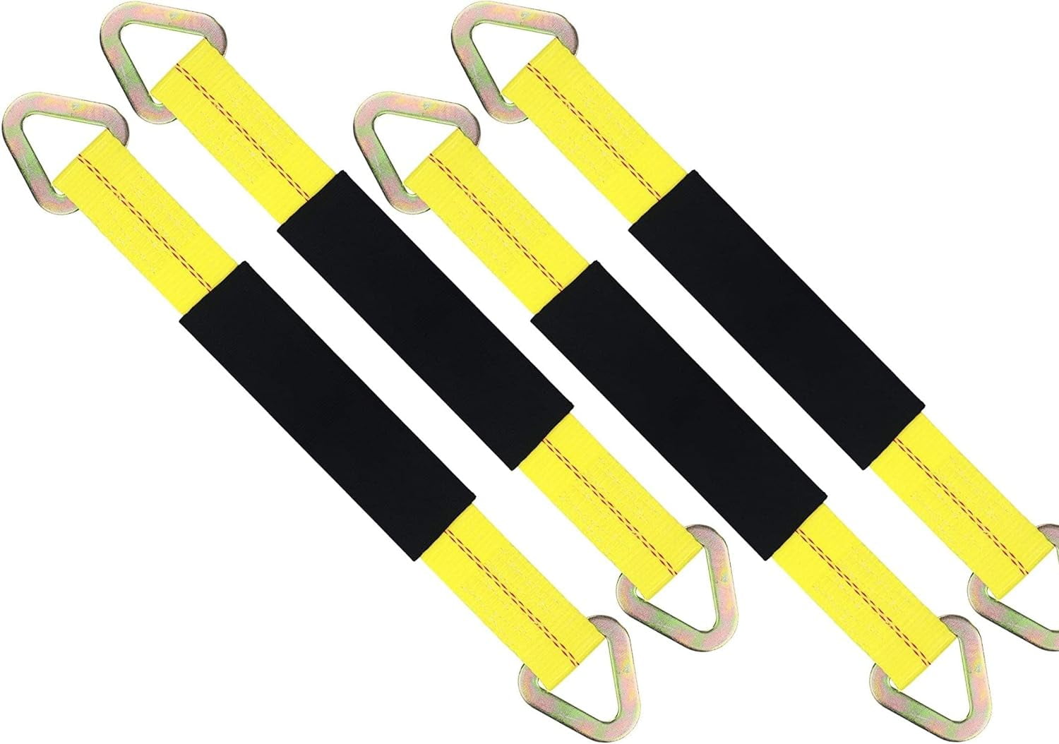 Heavy Duty Off-Road Axle Straps w/D Ring - Car Auto Hauler Tow Truck ...