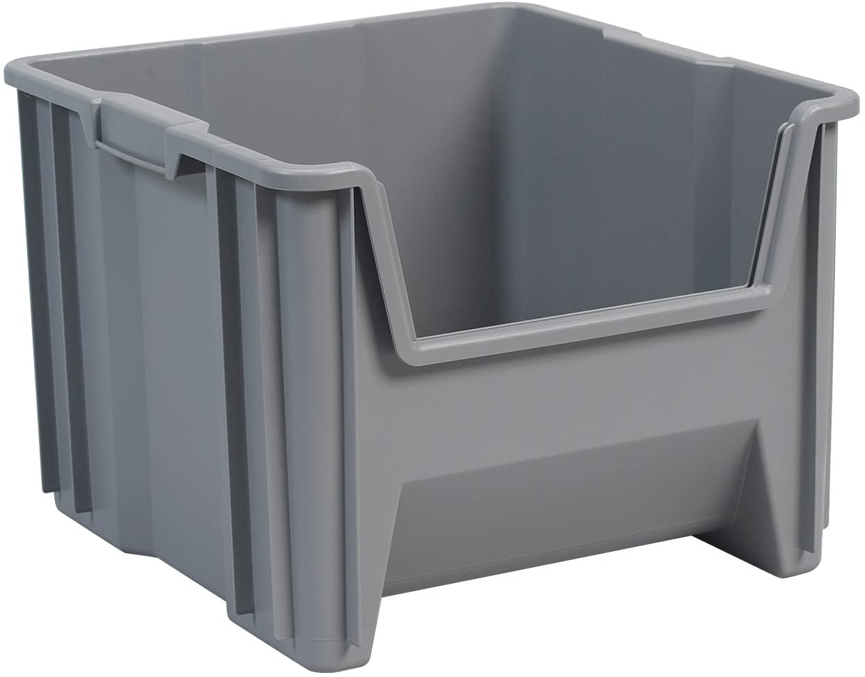 Heavy Duty Open Front Plastic Storage Container Bin, (17-1/2-Inch x 16 ...