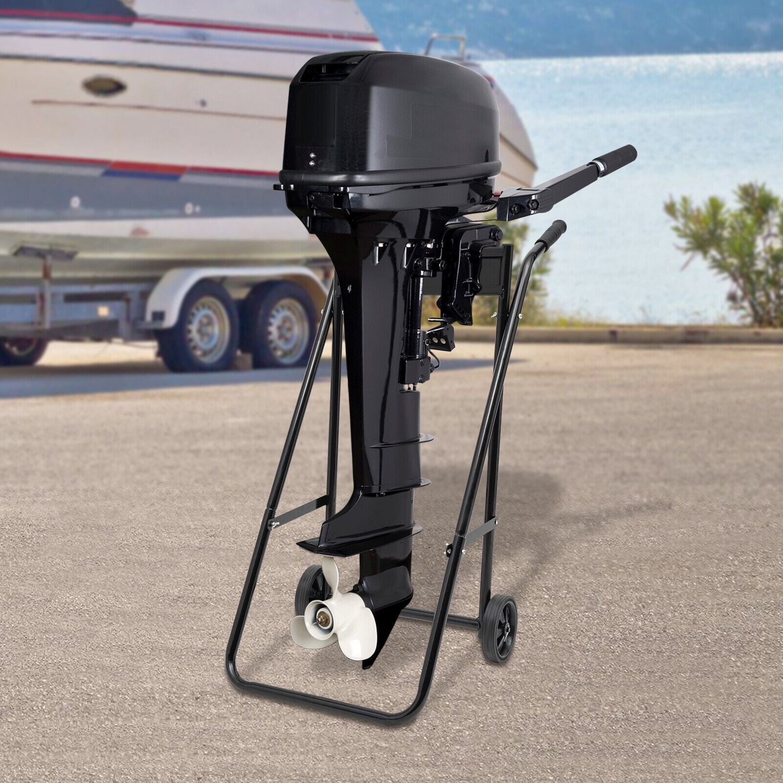 Heavy Duty Outboard Boat Motor Stand Carrier Cart, 50kg Load-bearing ...