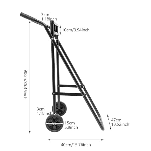 Heavy Duty Outboard Boat Motor Stand Carrier Cart Dolly, 40kg/88.18 lbs ...