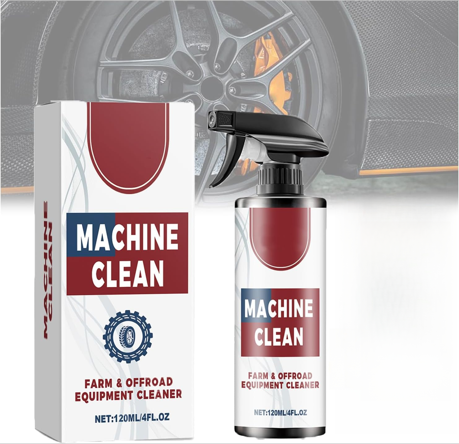 Heavy-Duty Outdoor All Purpose Cleaner Spray, 120ml Machine Clean Wheel ...