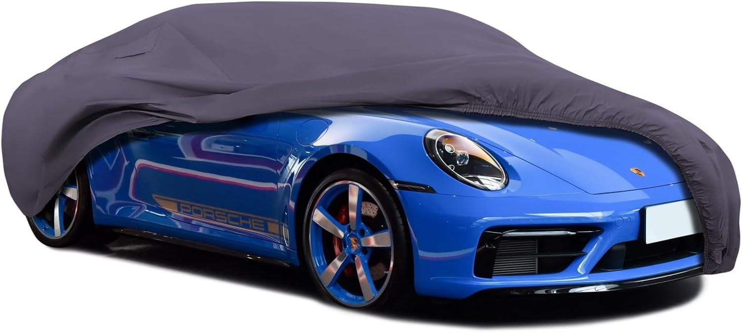 Heavy Duty Outdoor Car Cover Windproof All Weather Waterproof Sun Rain UV Dust Snow Protection ...
