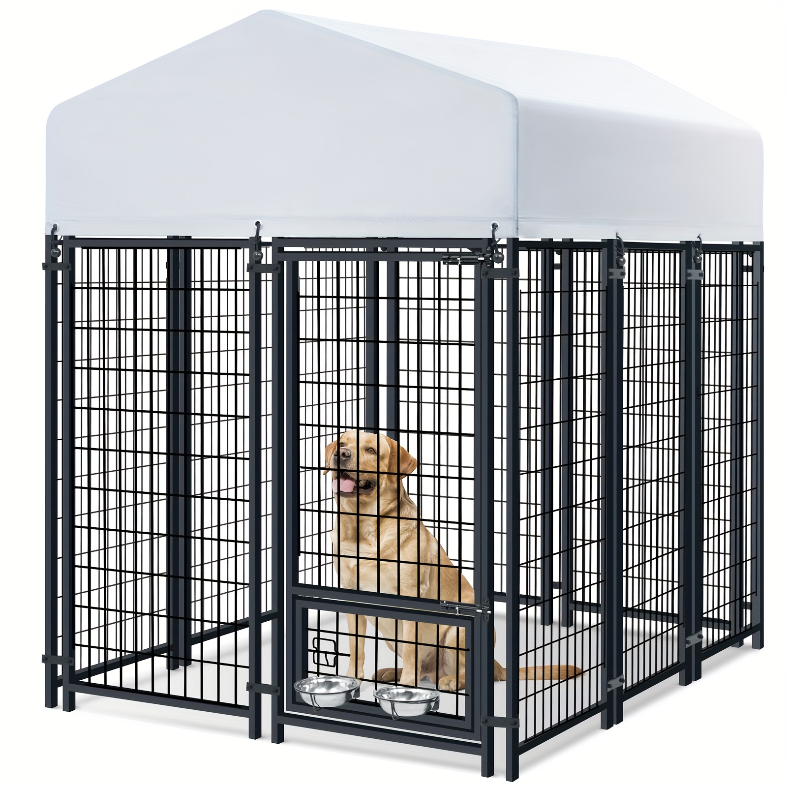Heavy Duty Outdoor Dog Kennel - Welded Steel Wire Playpen for Small ...
