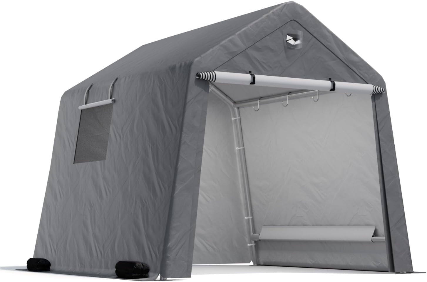 Heavy-Duty Outdoor Storage Shed – Portable Waterproof Shelter with Roll ...