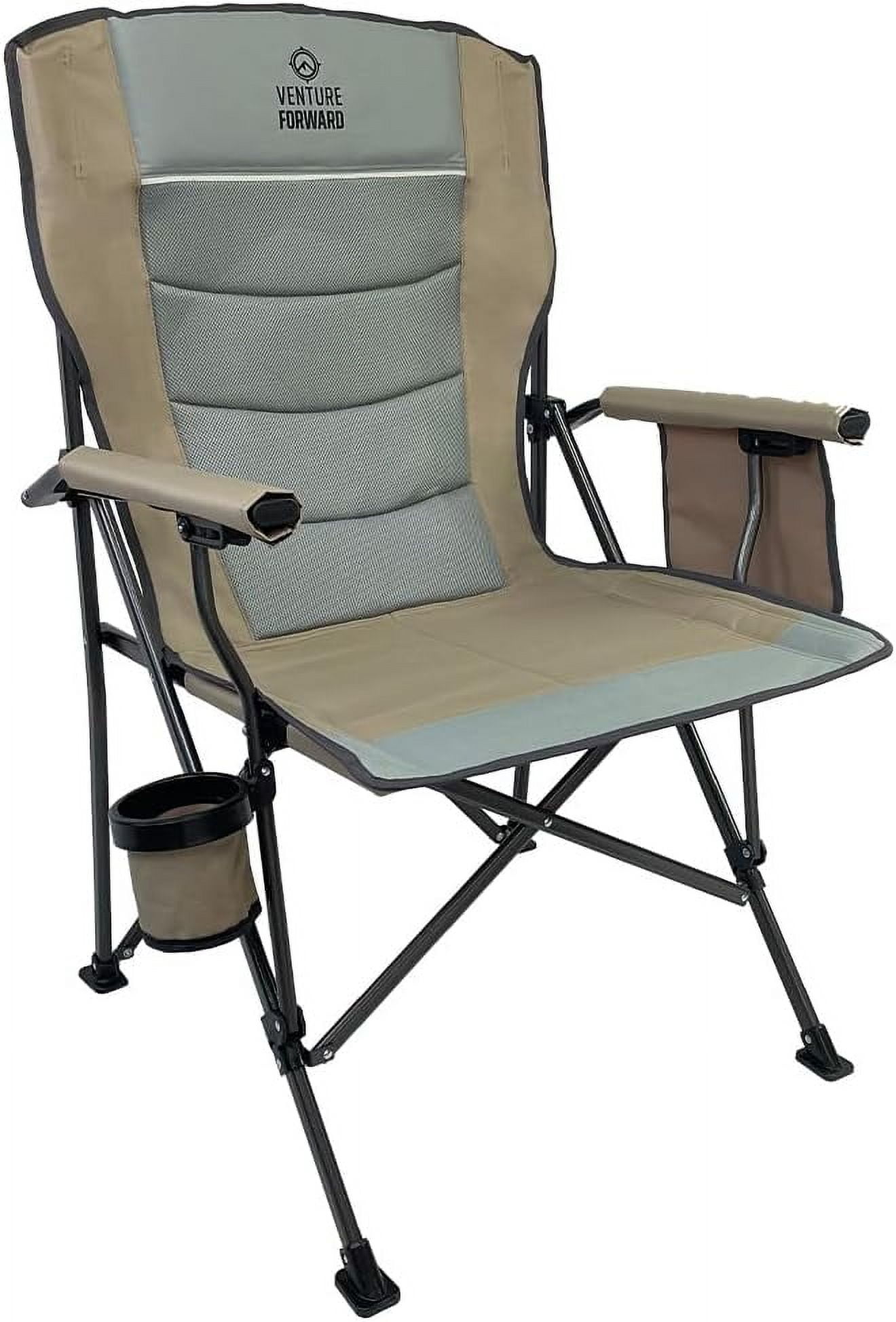 Heavy Duty Oversized Camping Chair - Supports up to 400 lbs - Perfect ...