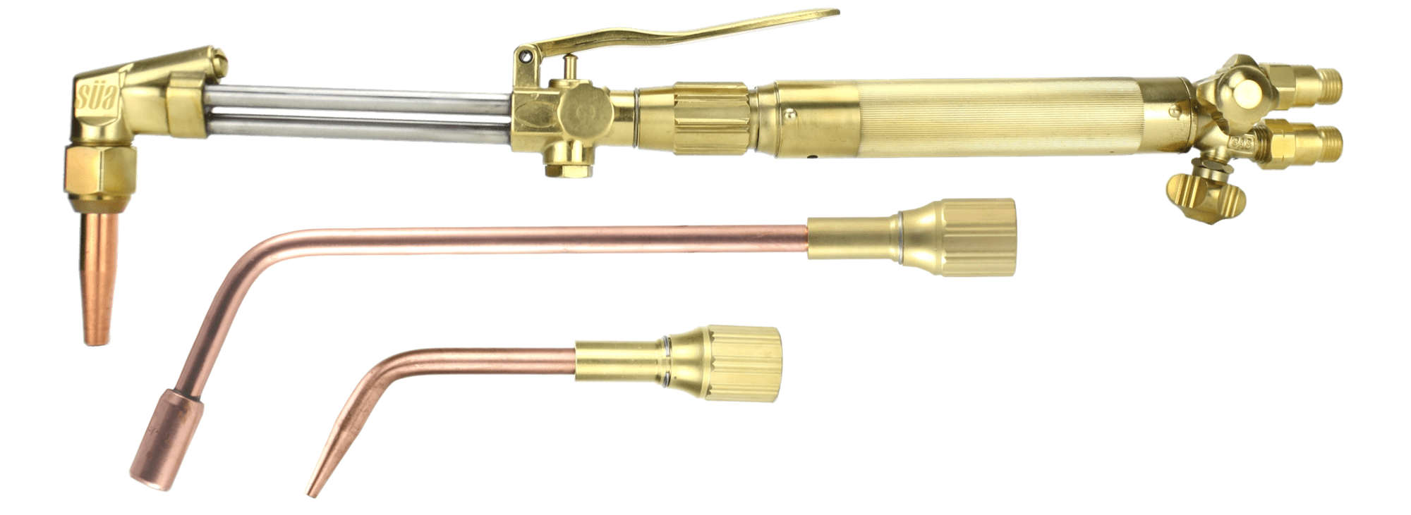 Heavy Duty Oxy-Fuel Torch compatible with Harris with Check Valves + Cutting Tip + Welding Tip ...