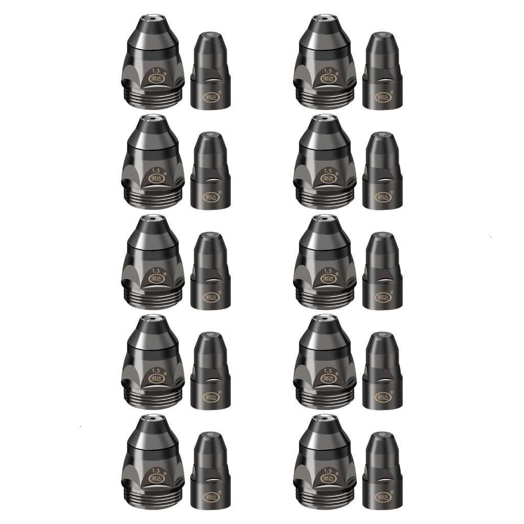 Heavy Duty P80 Plasma Electrode Cuttings Accessories Gourd Type Nozzles ...