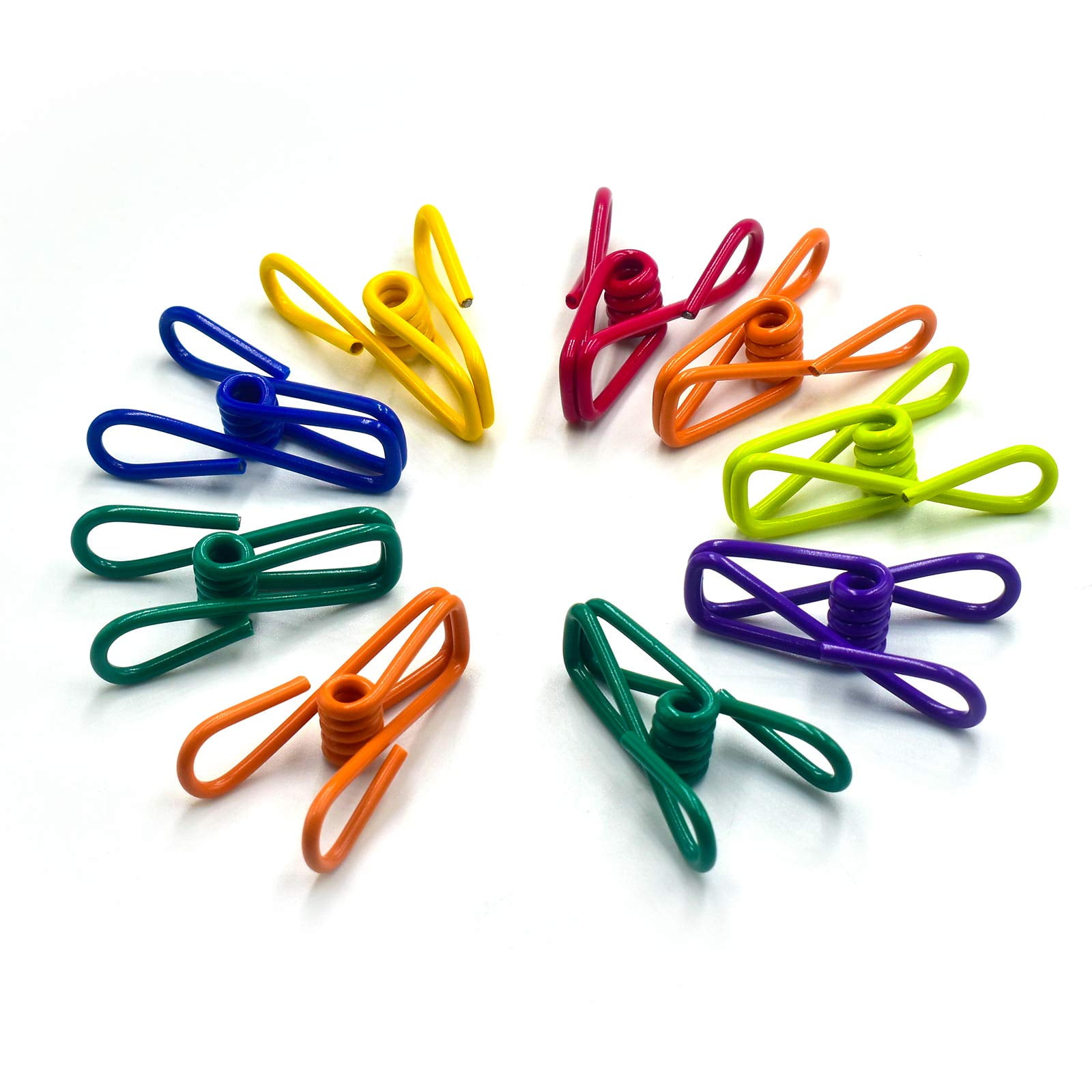 Heavy Duty PVC Coated Chip Clips, 16 Pack 2 Inch Spring Clips for Food ...