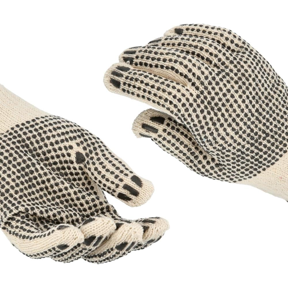 Heavy Duty PVC Dot Knit Safety Easy Grip Breathable Work Gloves, Cotton ...