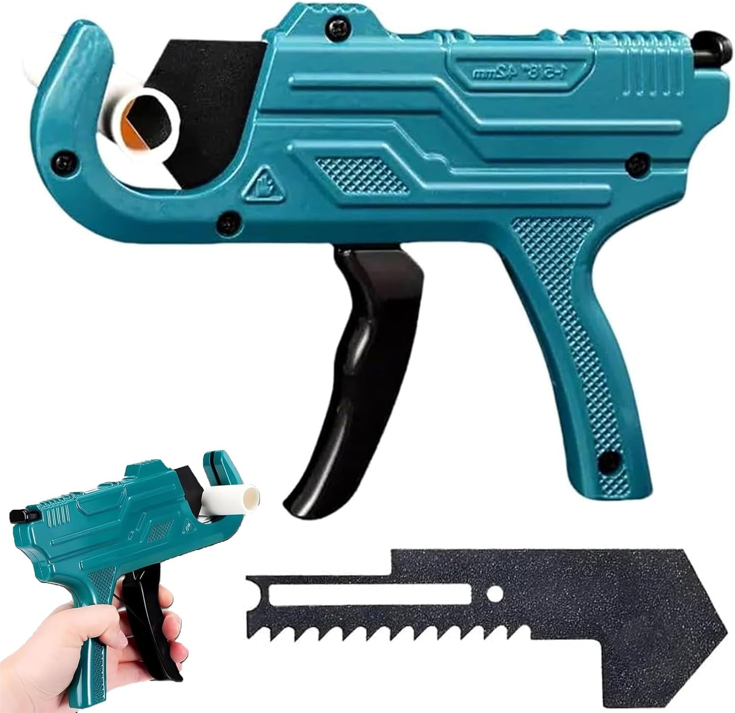 Heavy-Duty PVC Pipe Pistol Cutter, One-Hand Operated Ratchet Plastic ...