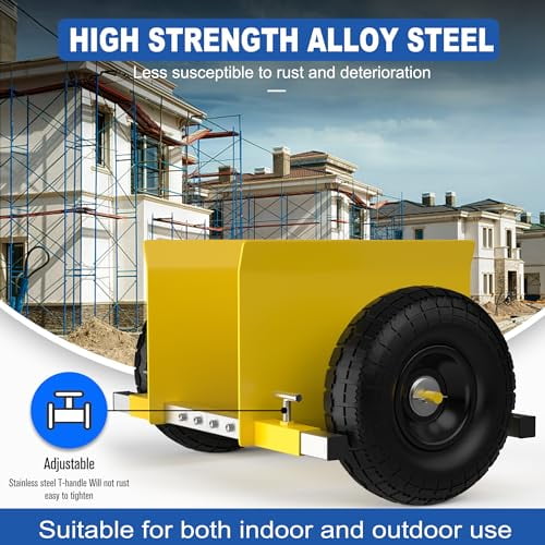 Heavy Duty Panel Dolly Slab Door Dollys with 2 10in Solid Rubber Tires ...