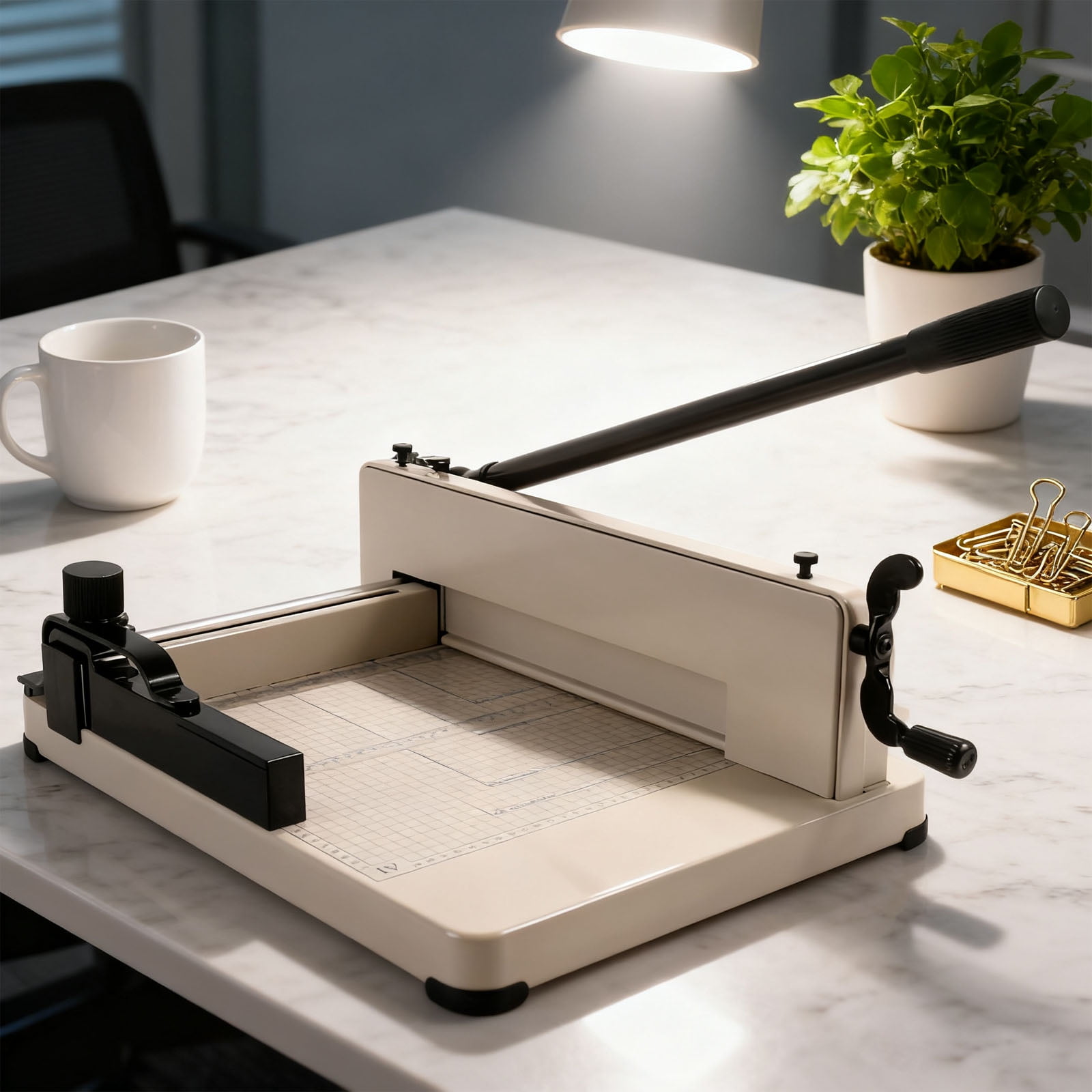 Heavy Duty Paper Cutter 12", Guillotine A4 Paper Cutter, 400 Sheets ...
