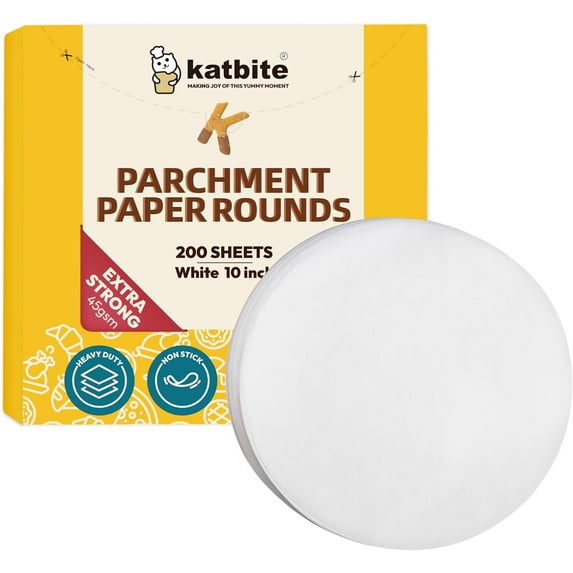 Heavy Duty Parchment Rounds 10 Inch, 200Pcs Round Parchment Paper ...